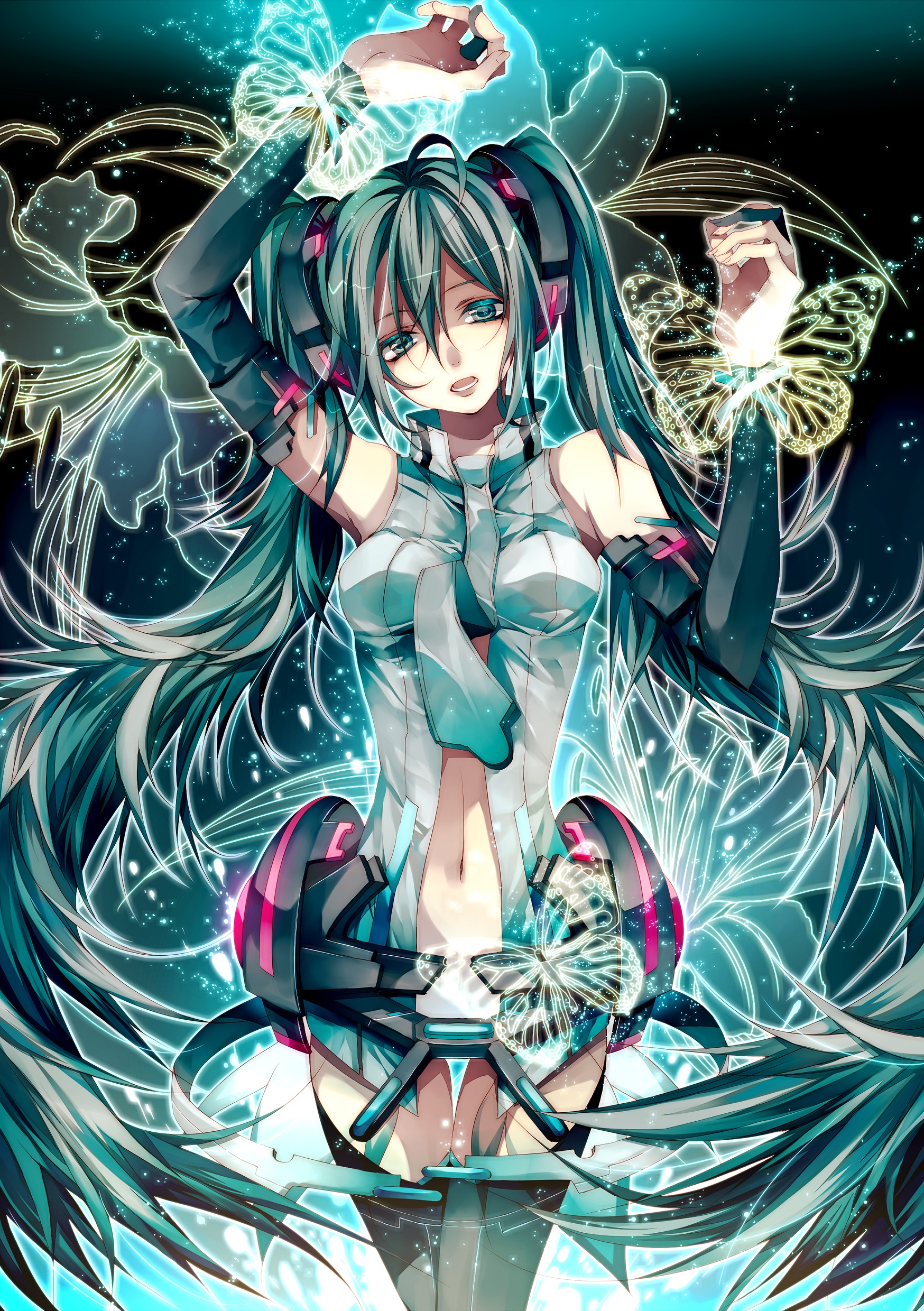 tsukioka tsukiho vocaloid vocaloid append hatsune miku miku append | #144832 | yande.re